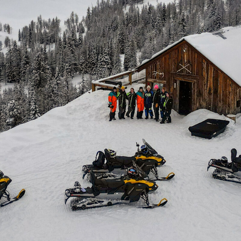Women Ride Paradise Toby Creek Adventures Guided Snowmobile And Atv