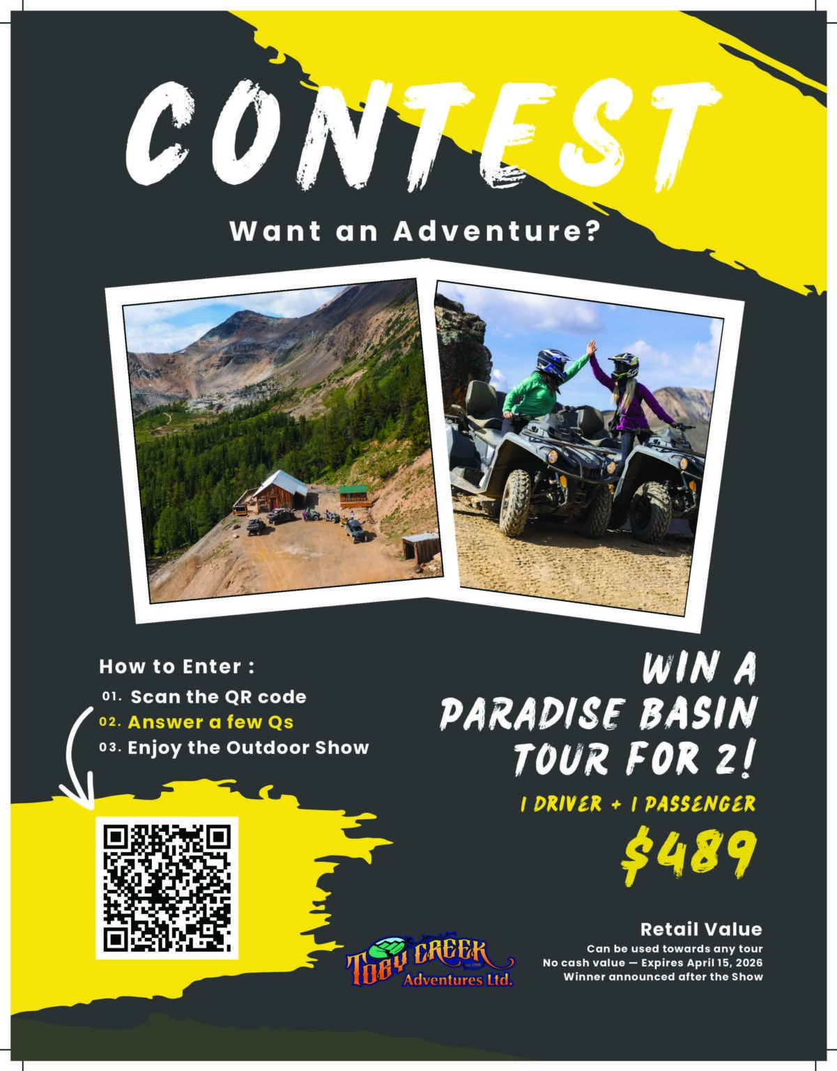 Outdoor Adventure Show Contest - Toby Creek Adventures | Guided ...